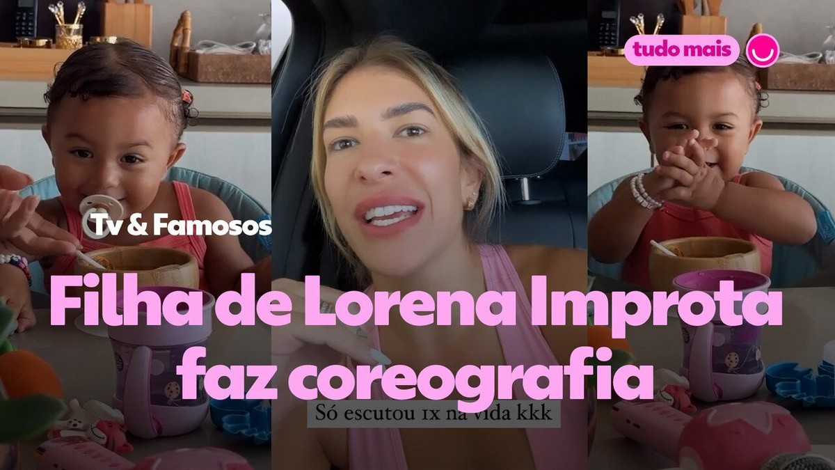 Filha de Leo Santana e Lore Improta esbanja fofura e surpreende com coreografia | Famosos | gshow