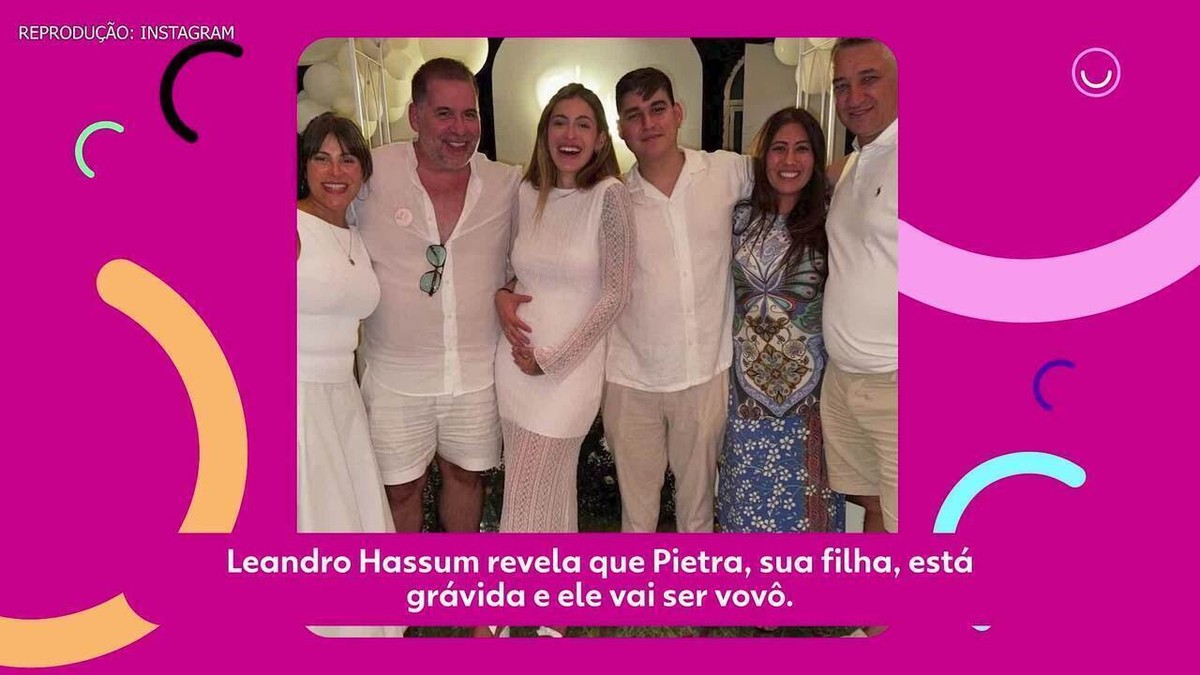 Leandro Hassum revela que Pietra, sua filha, está grávida e ele vai ser ...
