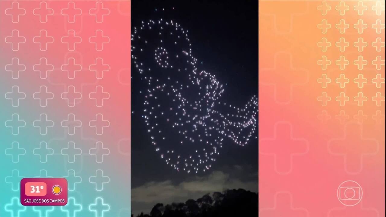 Chá revelação com 600 drones que viralizou pode custar até R$ 500 mil ...