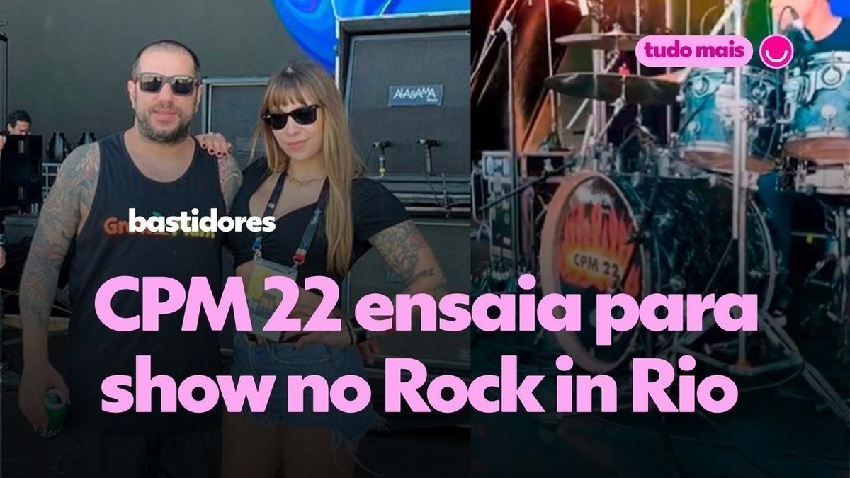 CPM 22 ensaia para show no Rock in Rio e canta sucesso; veja bastidores ...