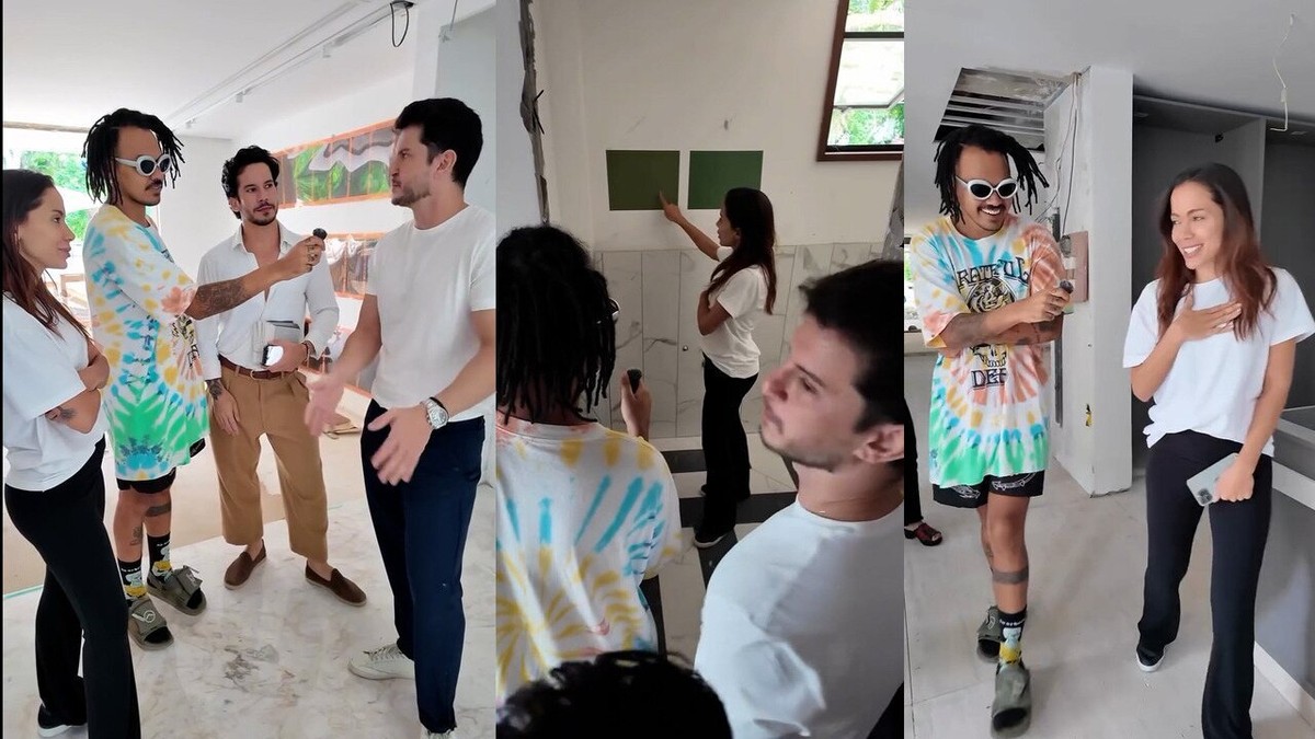 Anitta visita obra de nova mansão luxuosa no Rio | Famosos | gshow