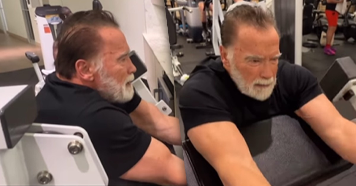 Arnold Schwarzenegger impressiona com treino pesado | Gshow