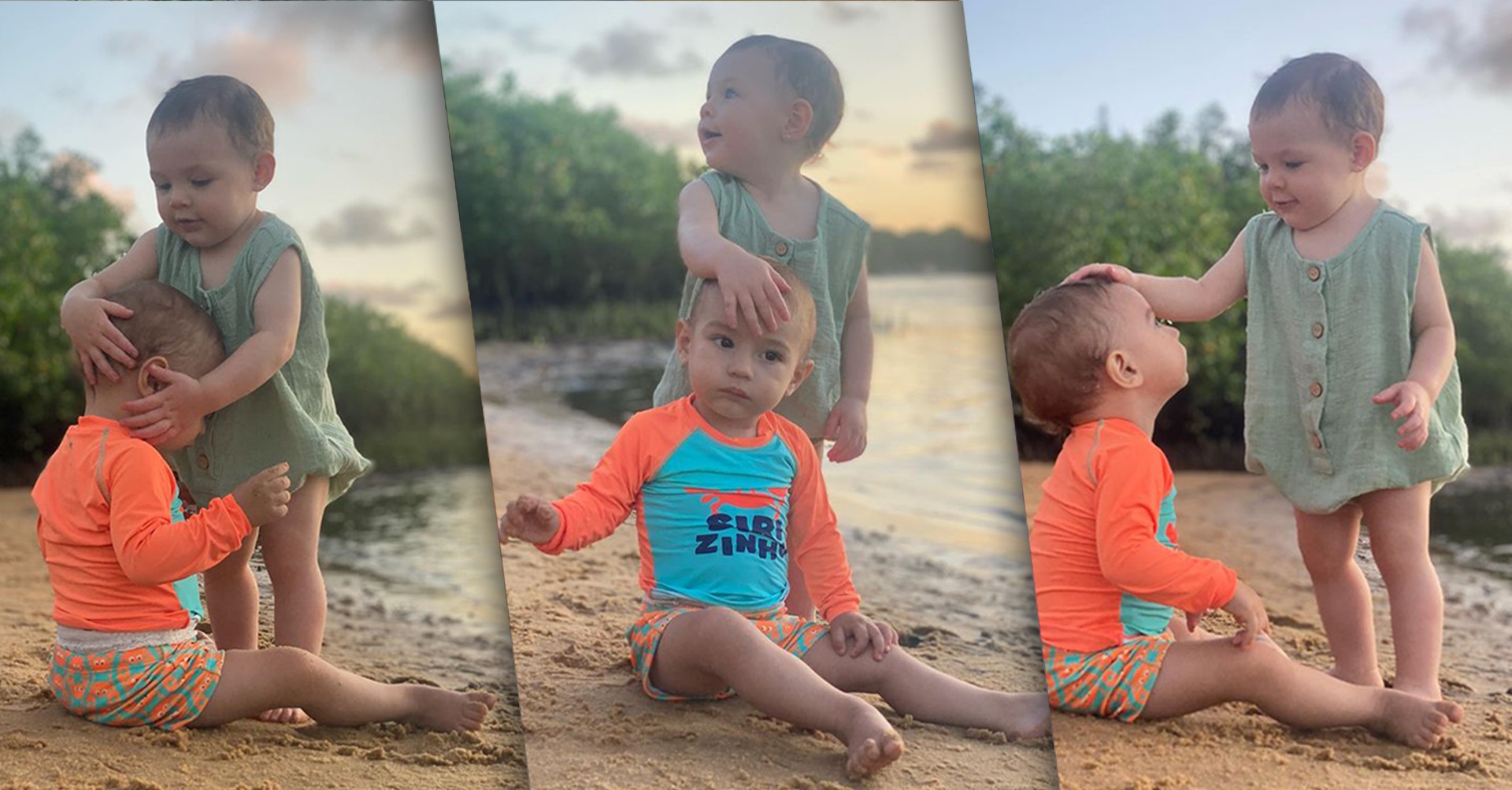 Momento fofura! Thaila Ayala posta foto de seu filho com a filha de ...