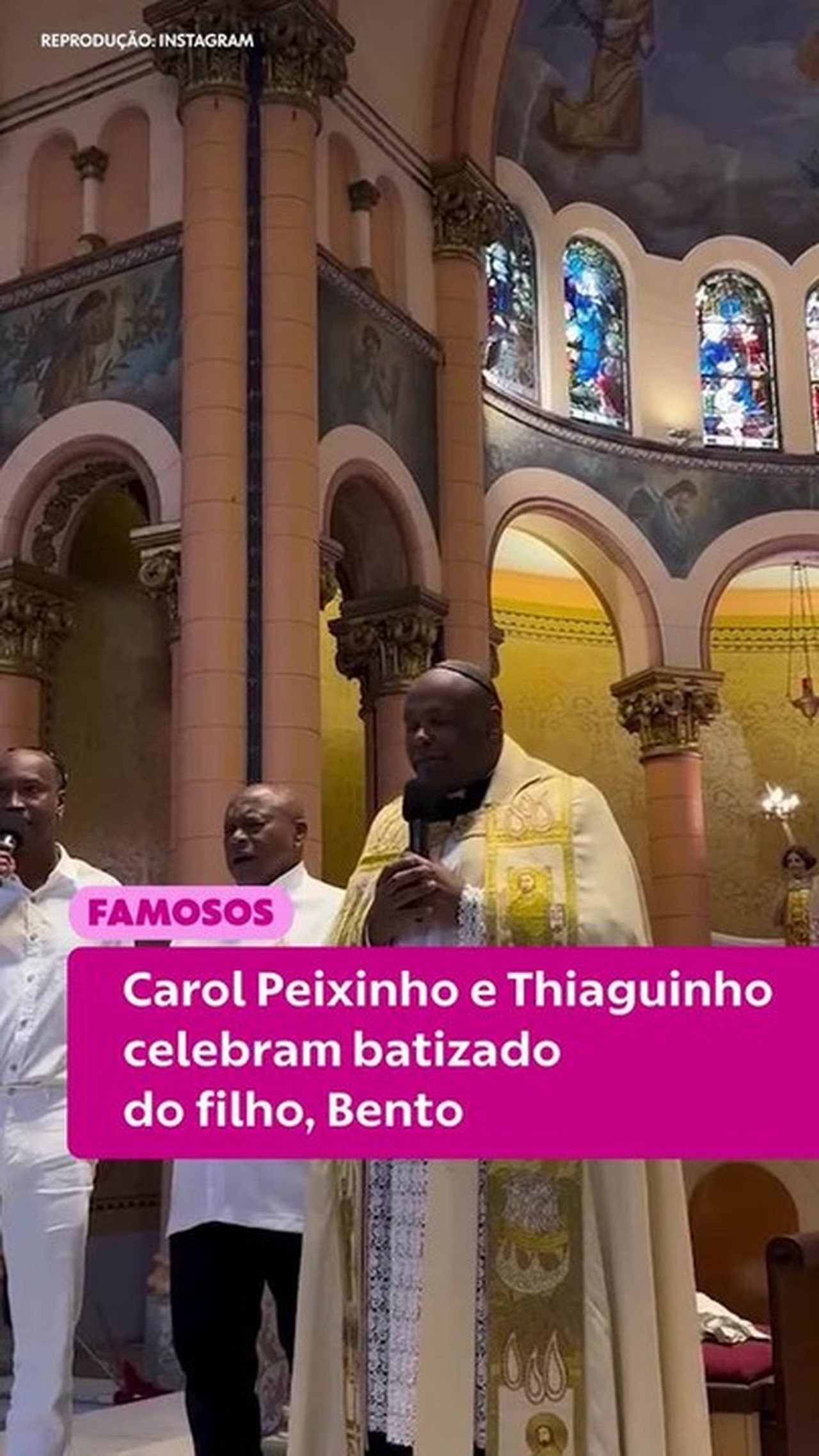 Carol Peixinho e Thiaguinho celebram batizado do filho, Bento, em ...
