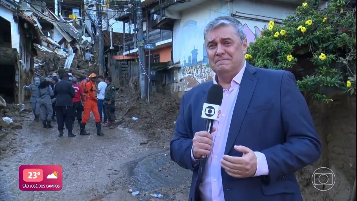 Flávio Fachel explica emoção em cobertura de tragédia em Petrópolis ...