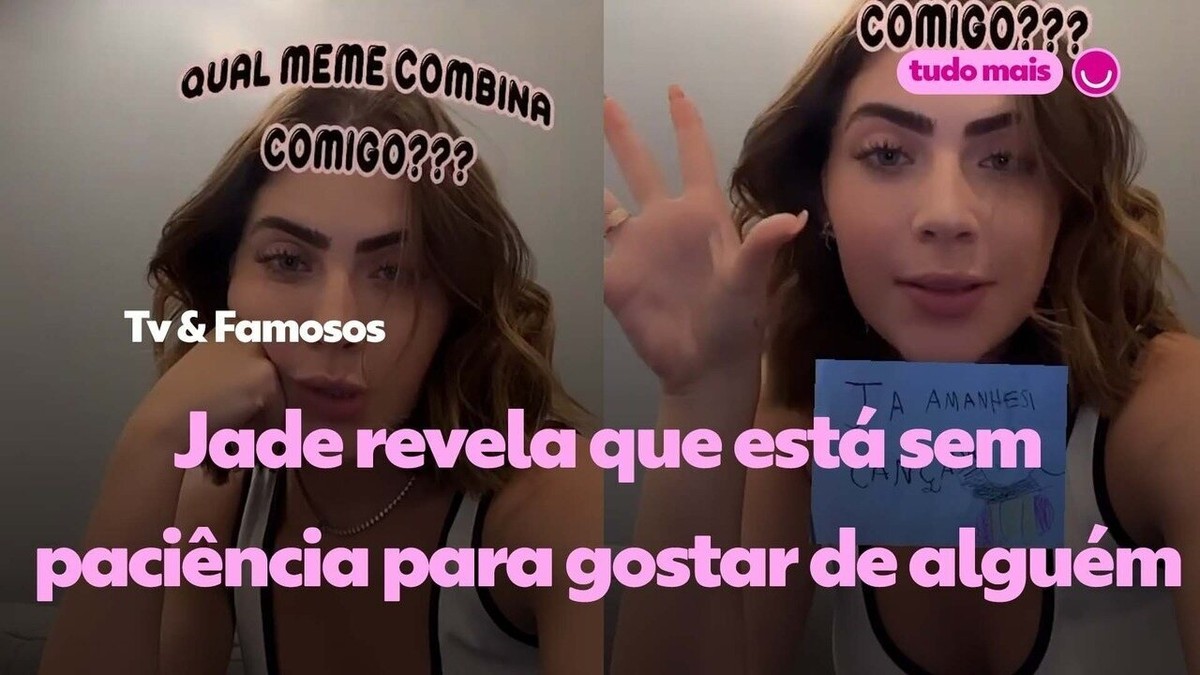 Jade Picon revela que está sem paciência para gostar de alguém ...