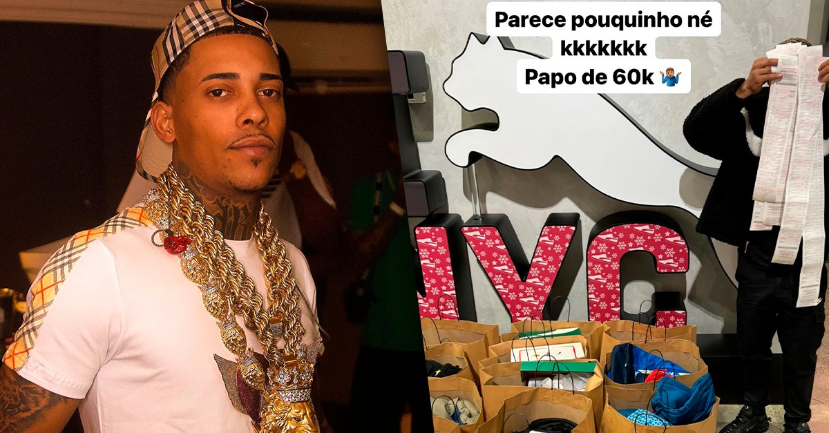 MC Poze do Rodo gasta R$ 60 mil em compras em loja esportiva nos EUA ...