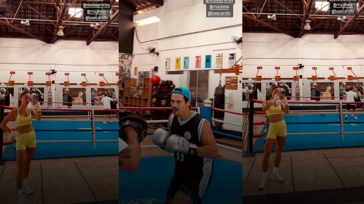 Sabrina Sato mostra treino de boxe acompanhada de Nicolas Prattes ...