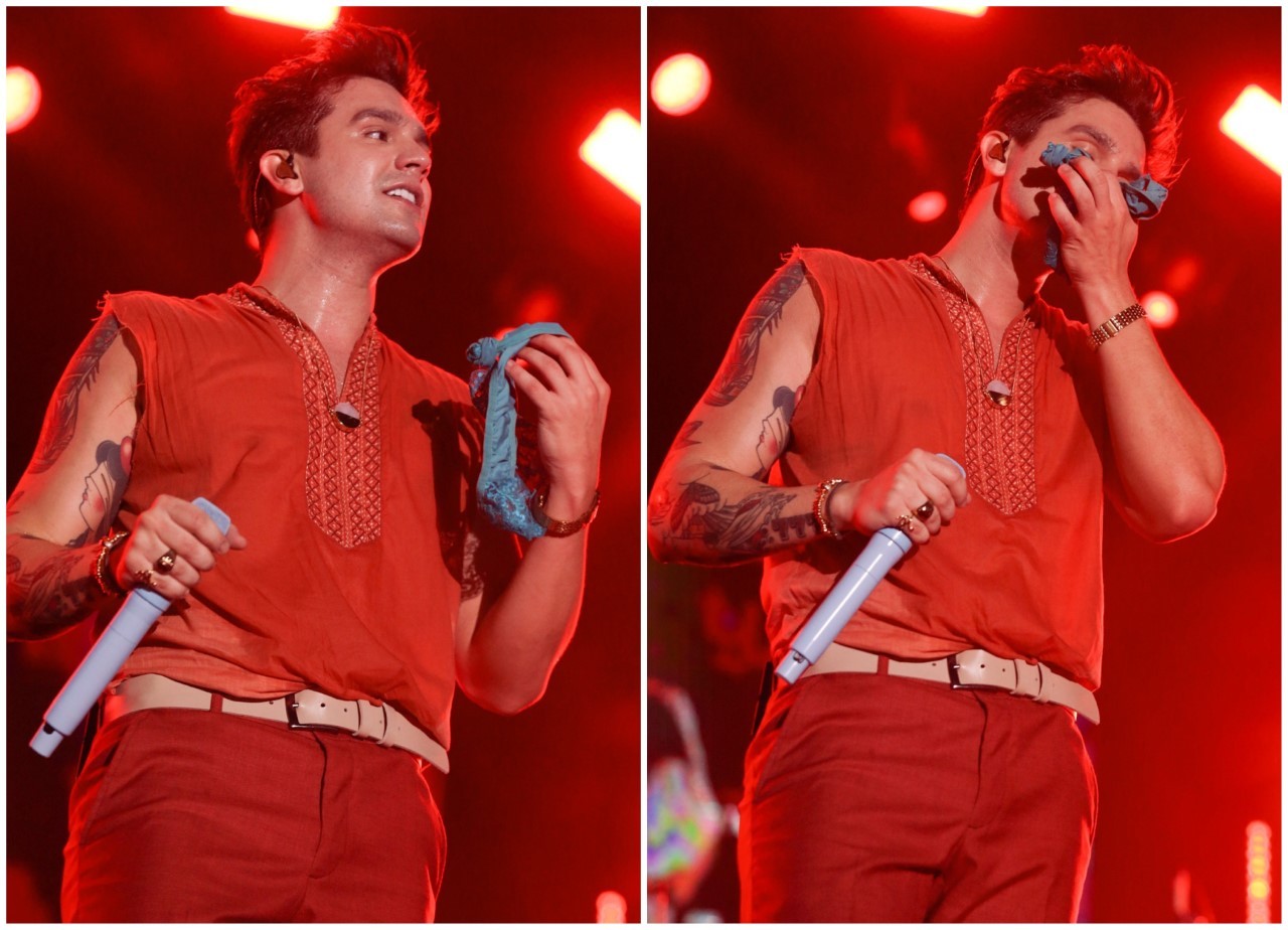 Luan Santana 'faz o Wando' e pega calcinha dada por fã em show na Bahia ...