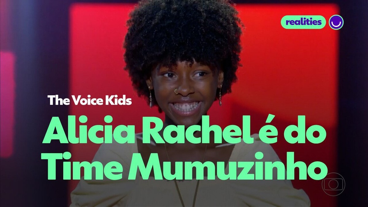 The Voice Kids: Alicia Rachel vem de uma família musical e se espelha ...