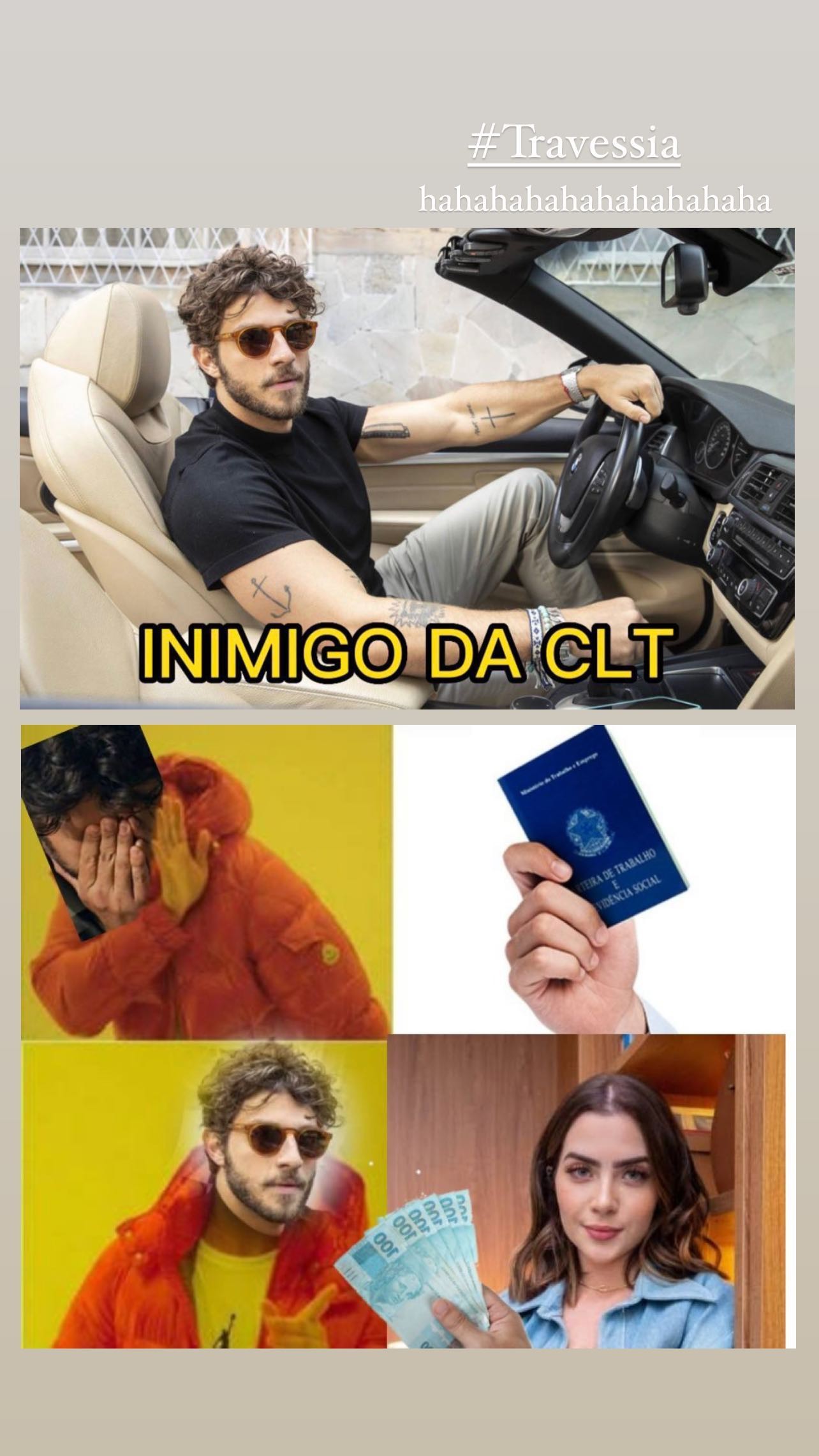 Chay Suede se diverte com memes de Ari em Travessia: 'Inimigo da CLT ...