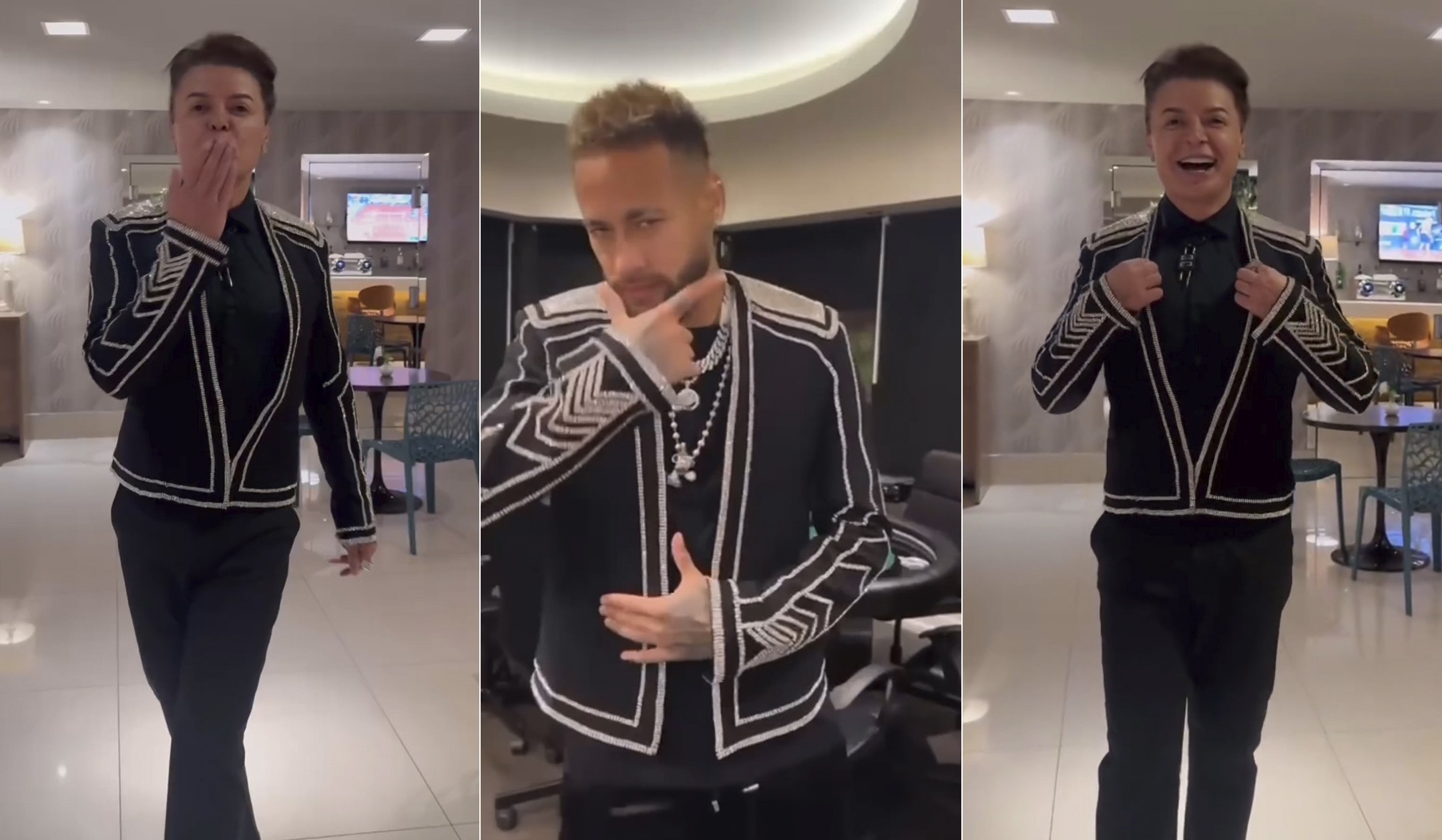 David Brazil usa look que ganhou de Neymar em evento beneficente do ...