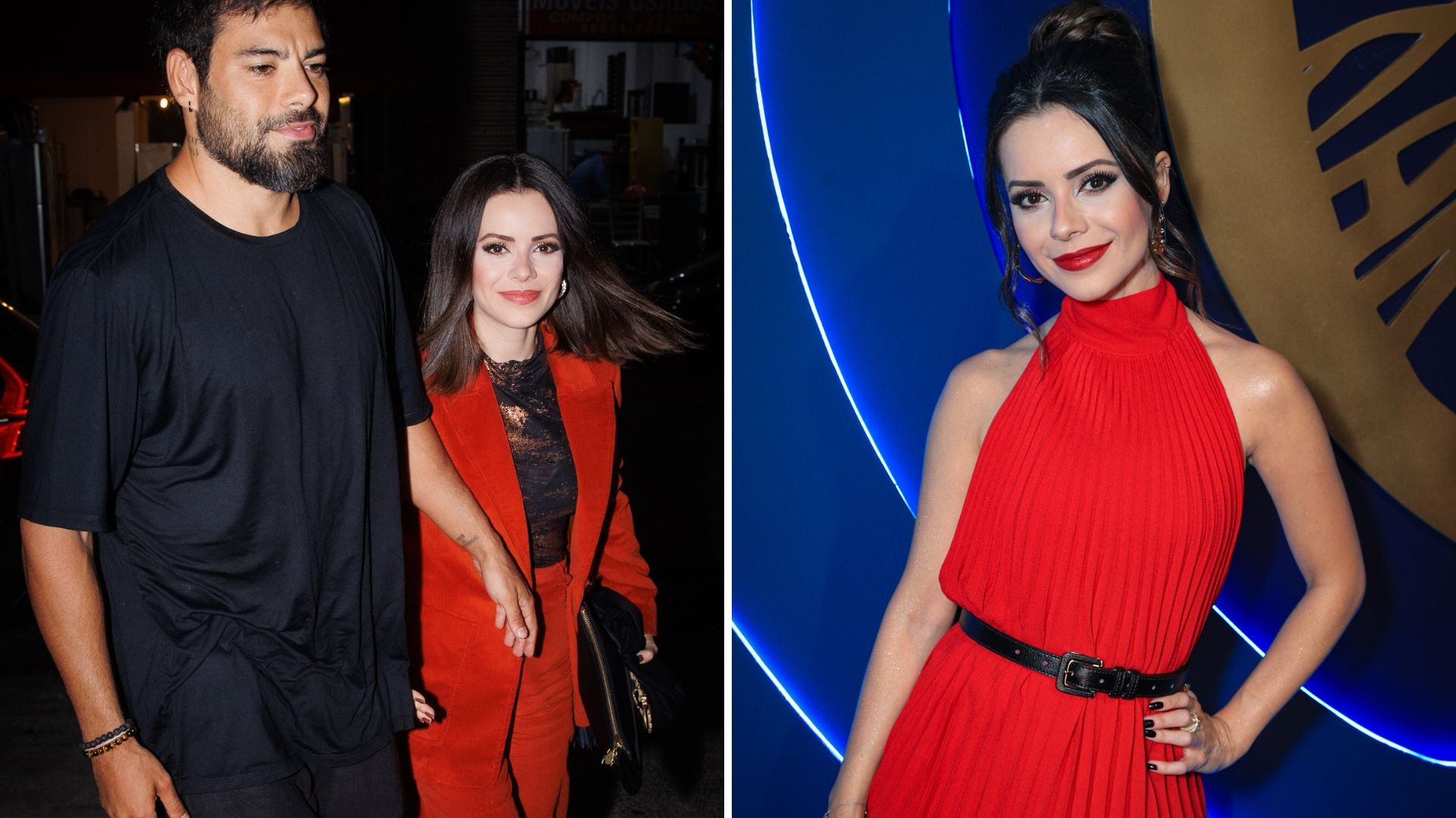 Sandy aposta em look vermelho para evento e fala sobre namoro: 'Tô ...