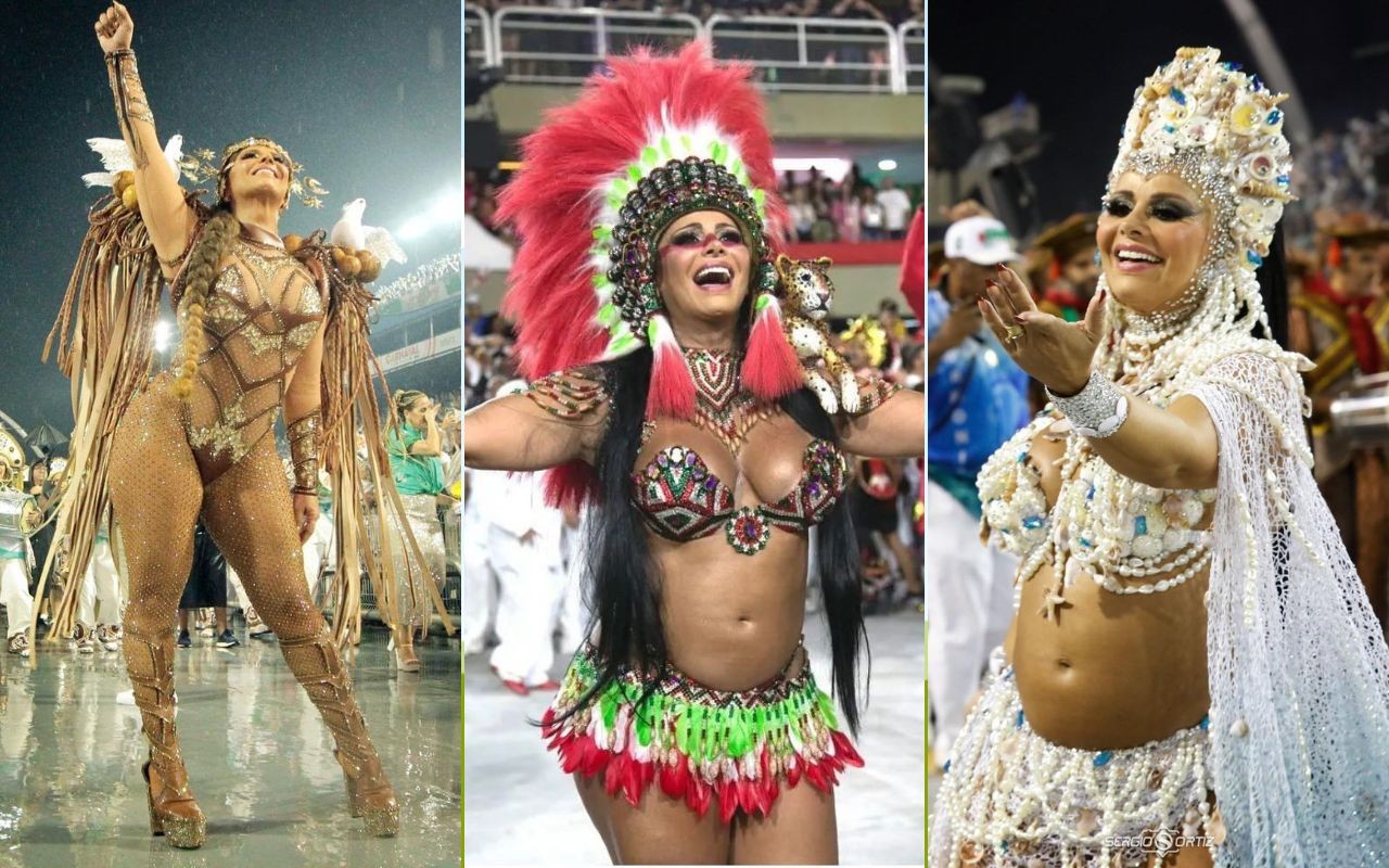 Carnaval 2024: relembre cinco fantasias de Viviane Araujo como rainha de bateria que deram o que ...