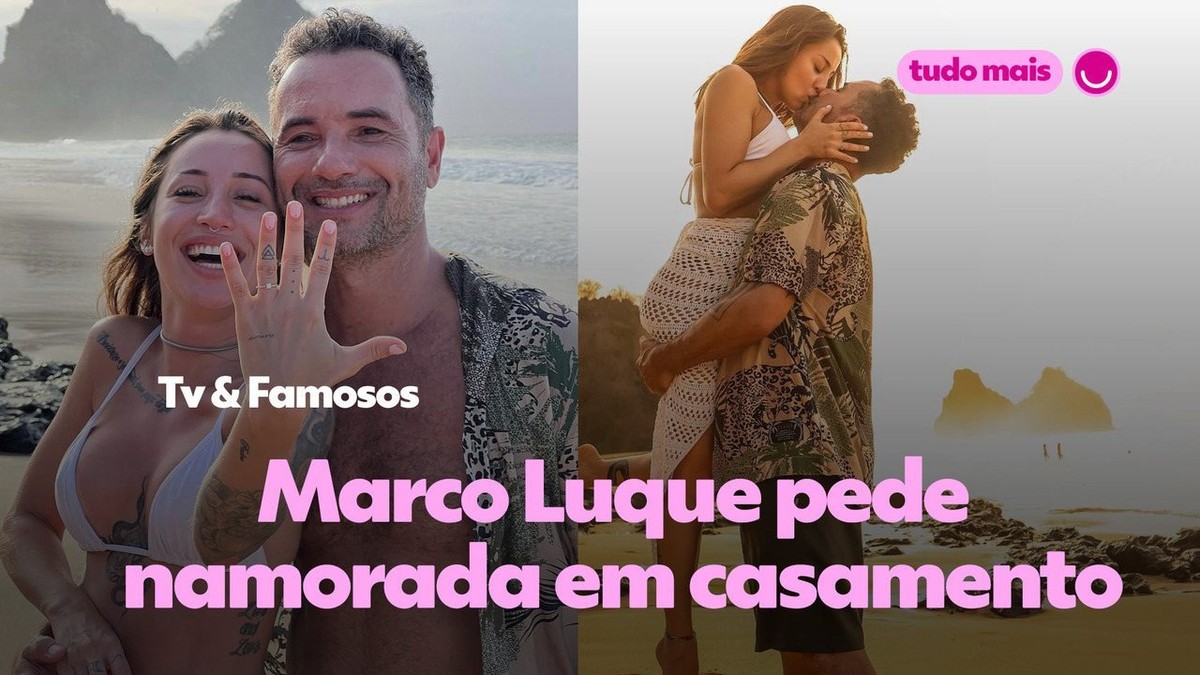 Marco Luque fala do noivado com Jéssica Correa | Famosos | gshow