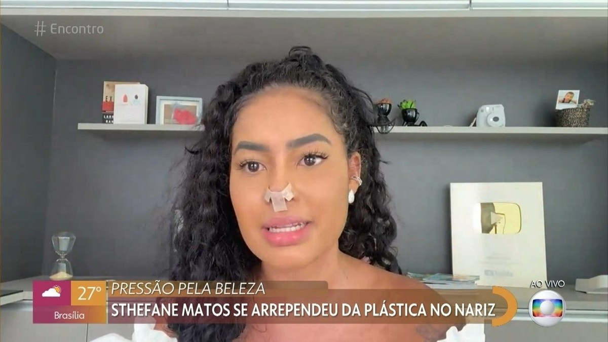 Sthefane Matos diz que se abalou com críticas após cirurgias no nariz ...
