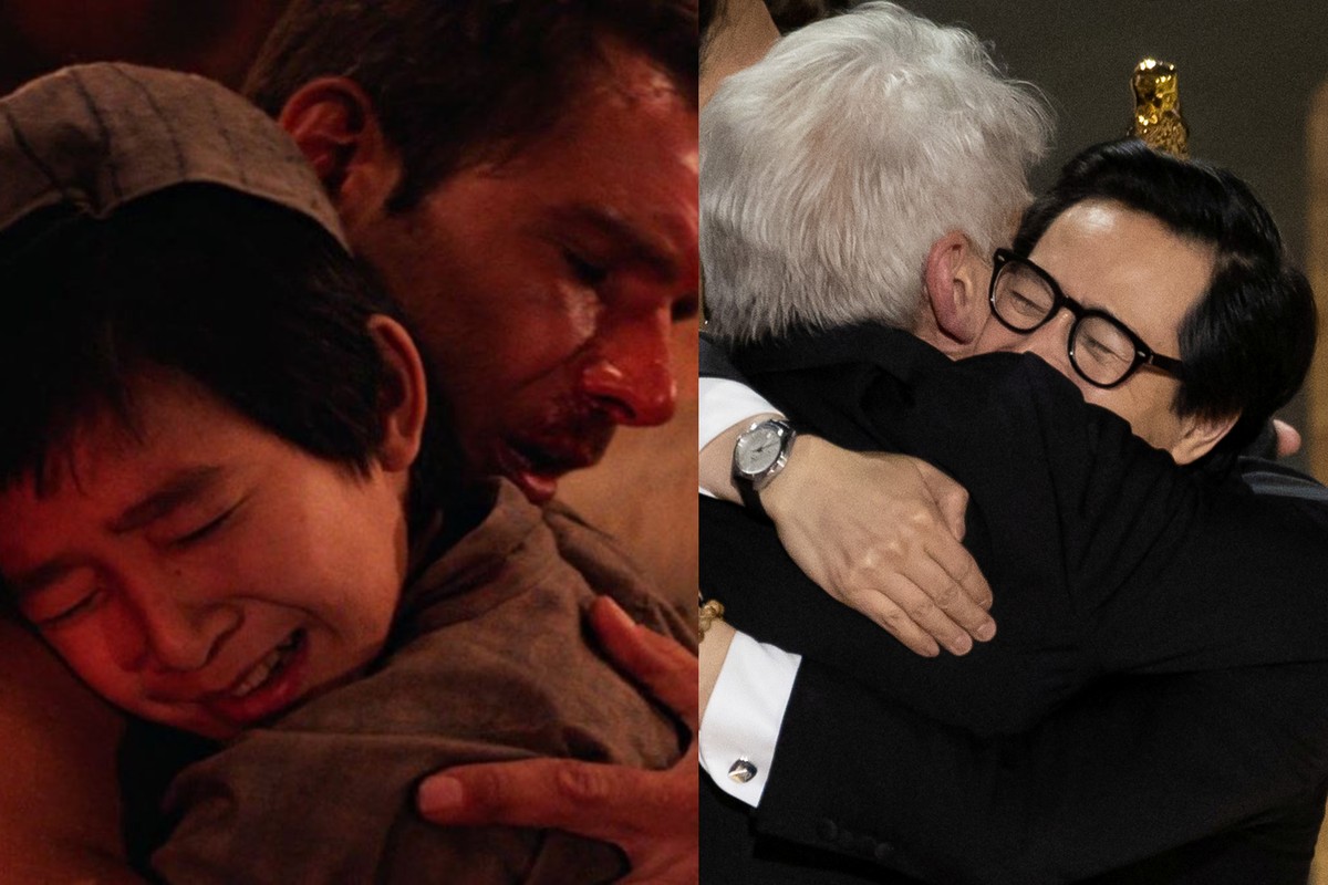 Reencontro de Harrison Ford e Ke Huy Quan no Oscar, 40 anos após Indiana Jones, emociona web ...