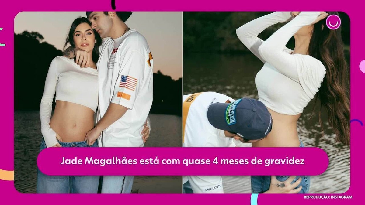 Jade Magalhães está com quase 4 meses de gravidez | Famosos | gshow