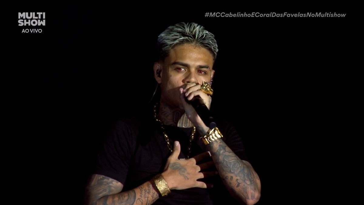 MC Cabelinho chama atenção em show no Rock in Rio com lentes de contato ...