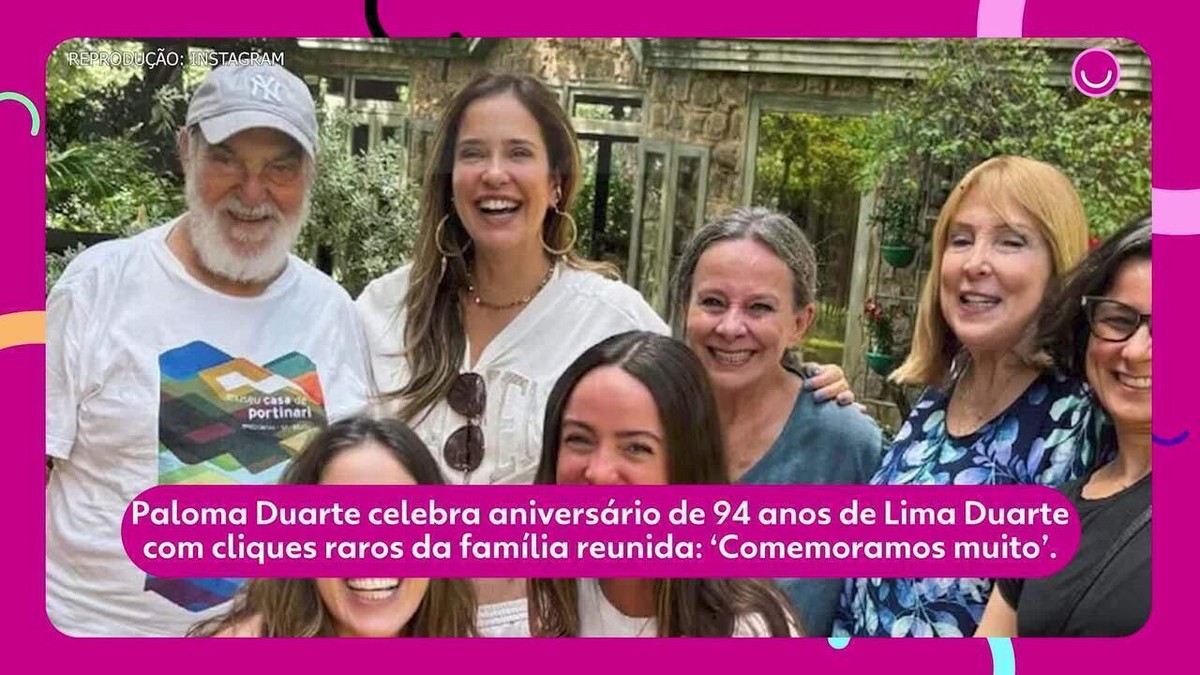 Paloma Duarte celebra aniversário de 94 anos de Lima Duarte com cliques ...