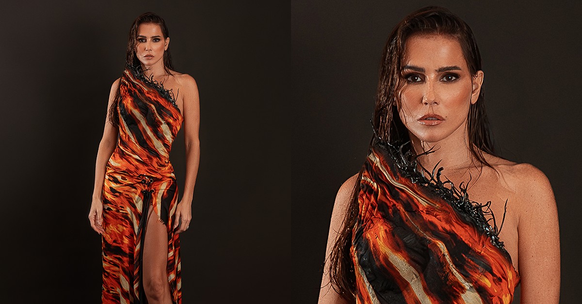 Deborah Secco aposta em look 'em chamas' e fala sobre solteirice no ...