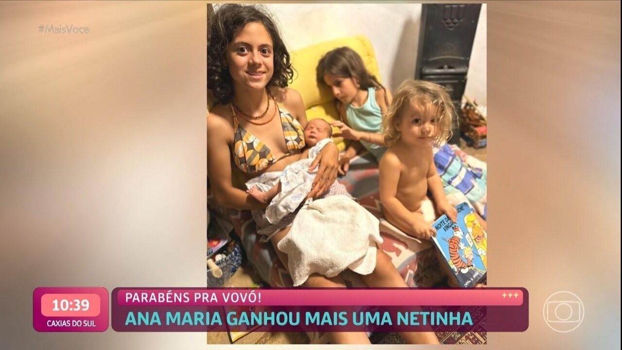 Mariana Maffeis ainda não escolheu o nome da neta recém-nascida de Ana Maria Braga: 'Estamos ...