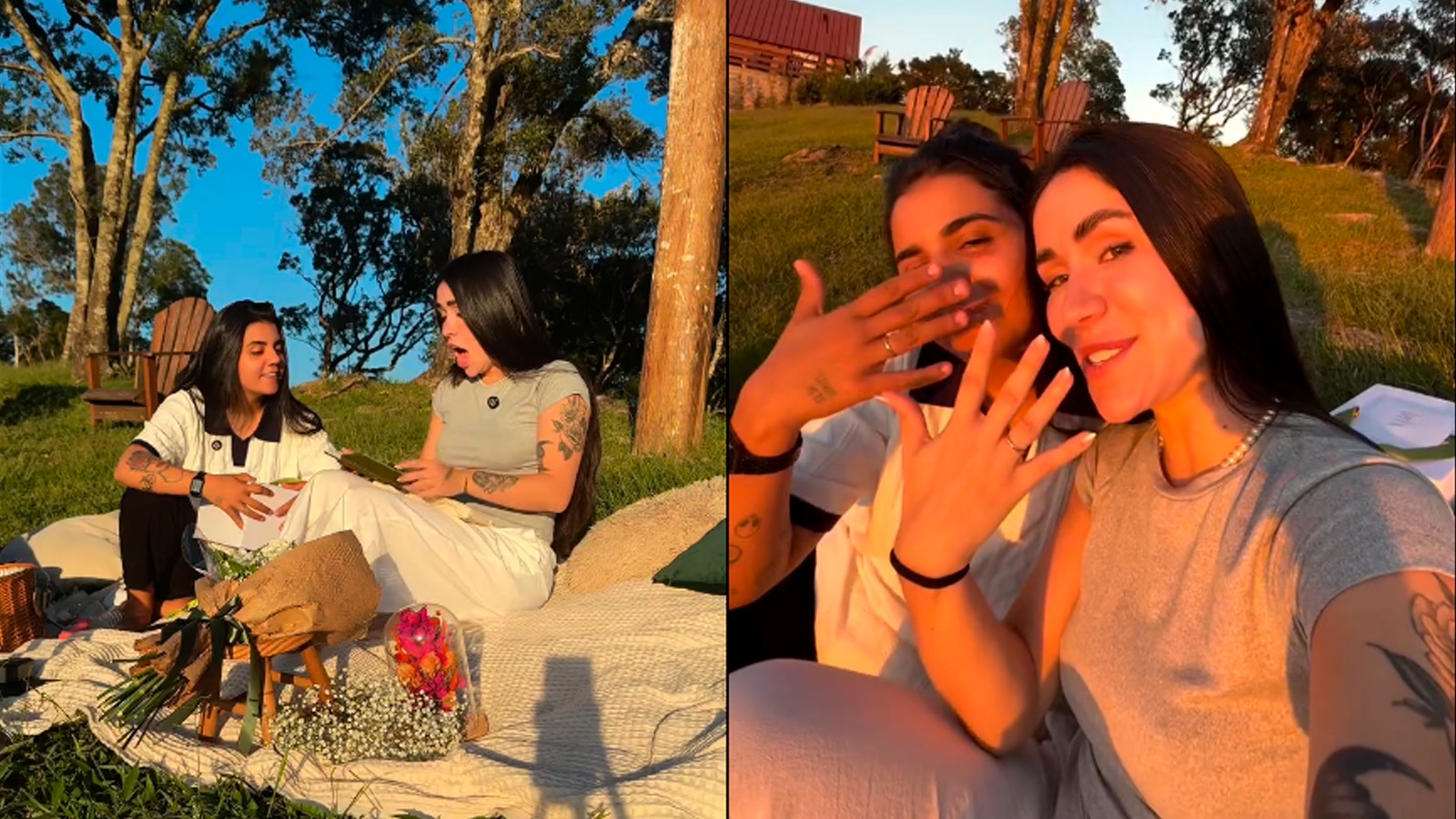 Yasmin Santos anuncia fim de noivado com Maria Venture