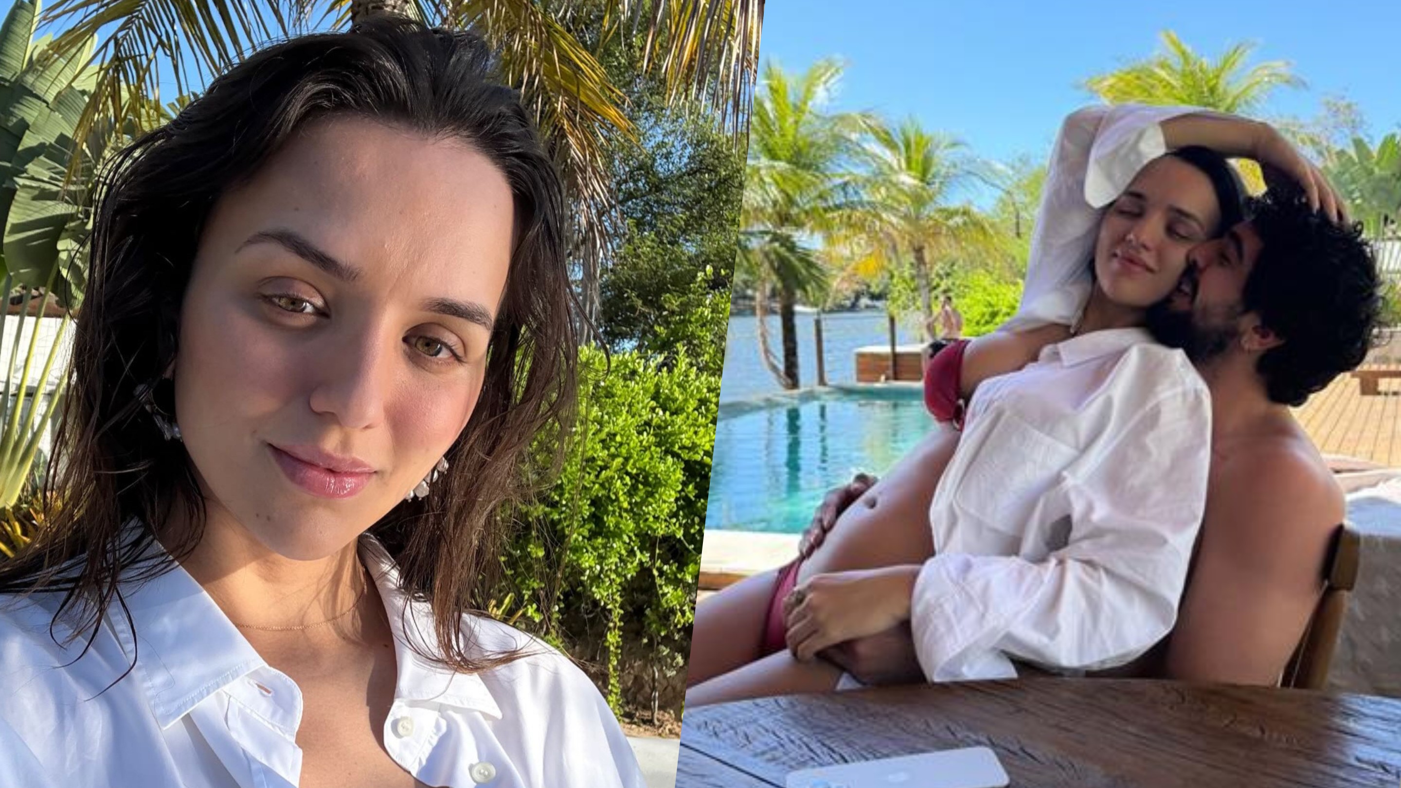 Rafa Kalimann exibe barriguinha de grávida em chamego com Nattanzinho ...