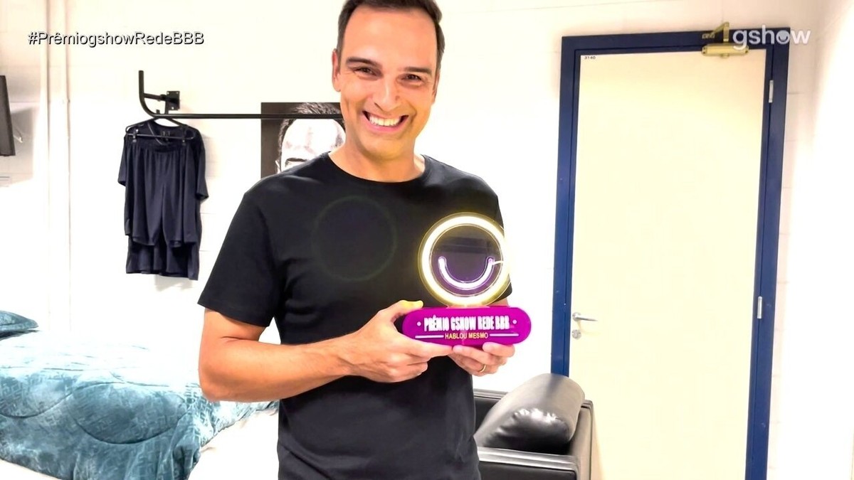 Tadeu Schmidt recebe menção honrosa no Prêmio gshow Rede BBB | premio ...