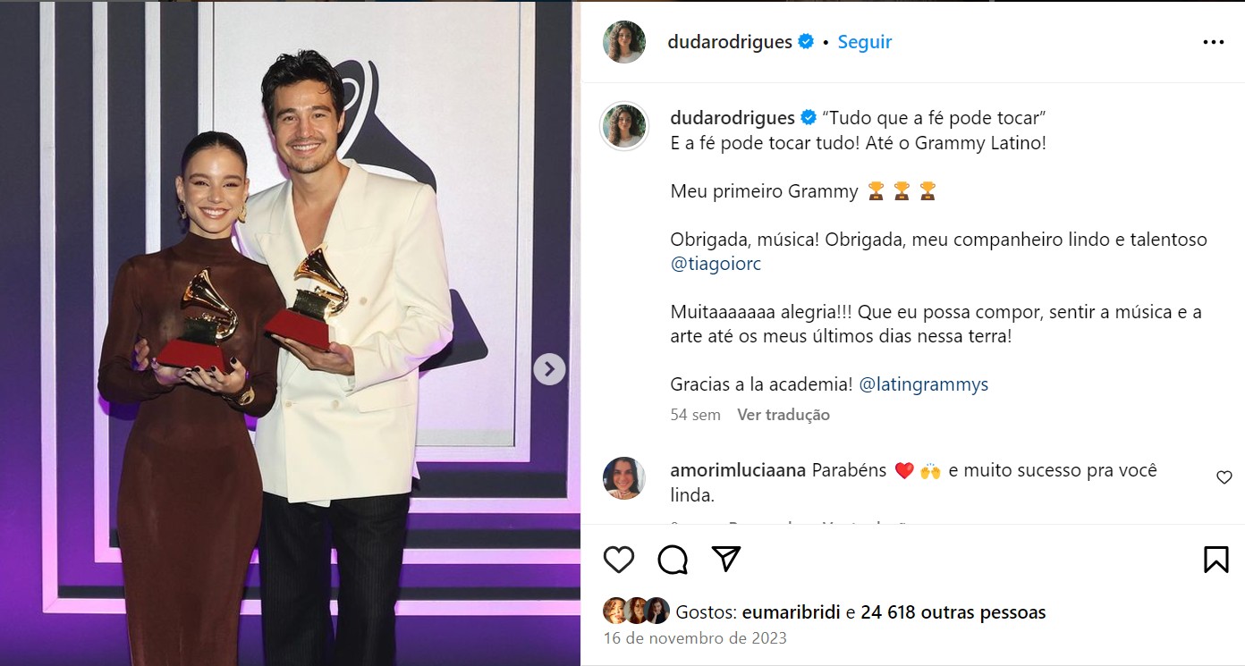 Tiago Iorc e Duda Rodrigues dão fim ao namoro de 5 anos: 'Terminei um relacionamento' | Gshow