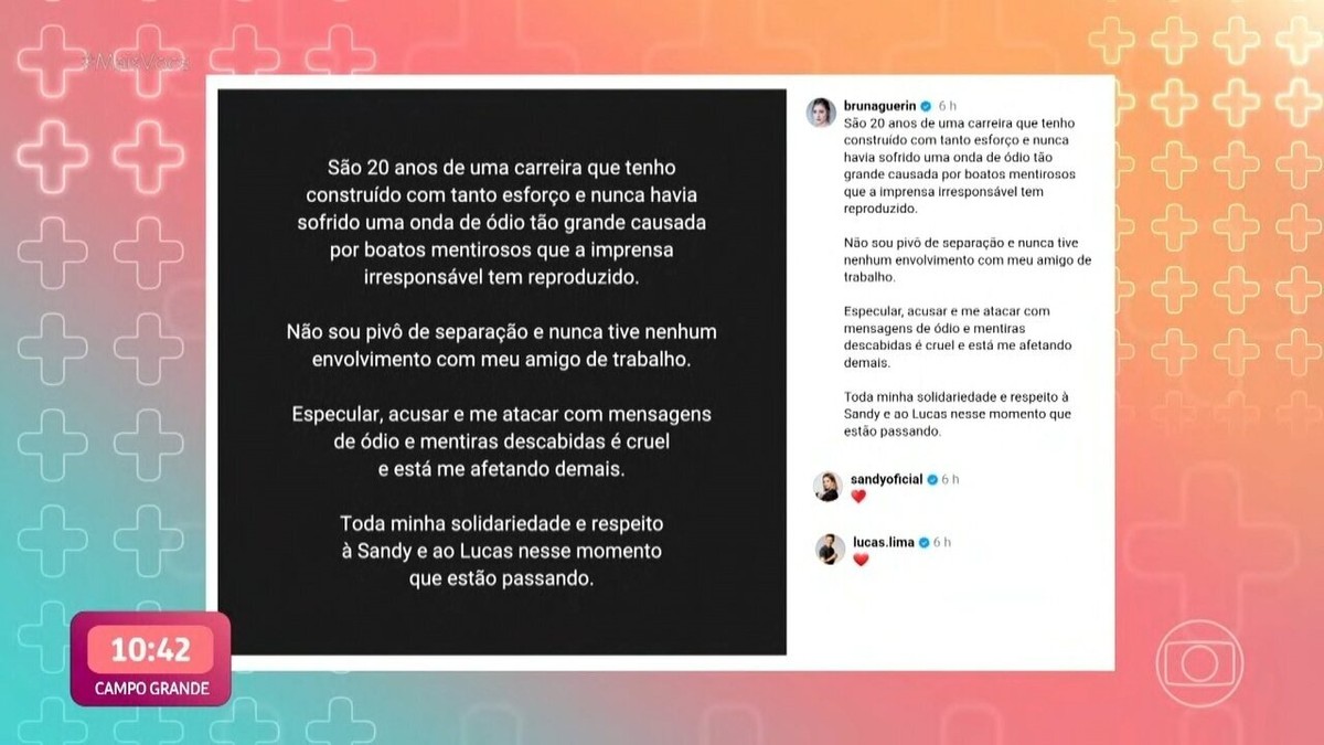 Ana Maria se revolta com boato de que Bruna Guerin seria pivô da ...