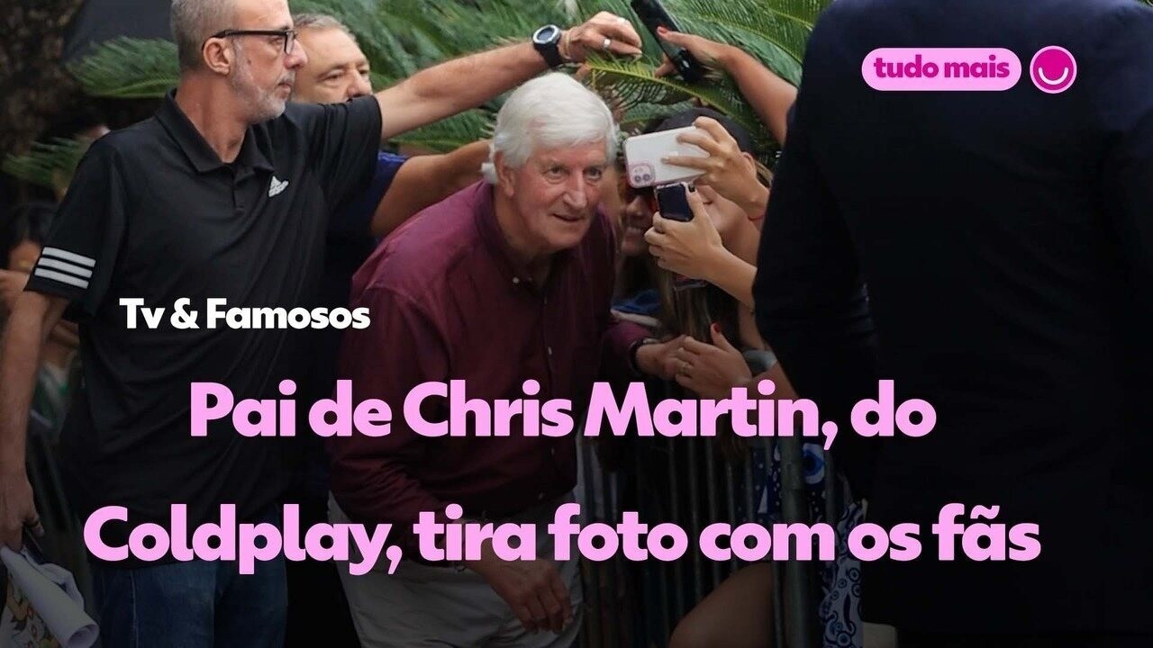 Pai de Chris Martin, do Coldplay, tira foto com os fãs e explode o ...
