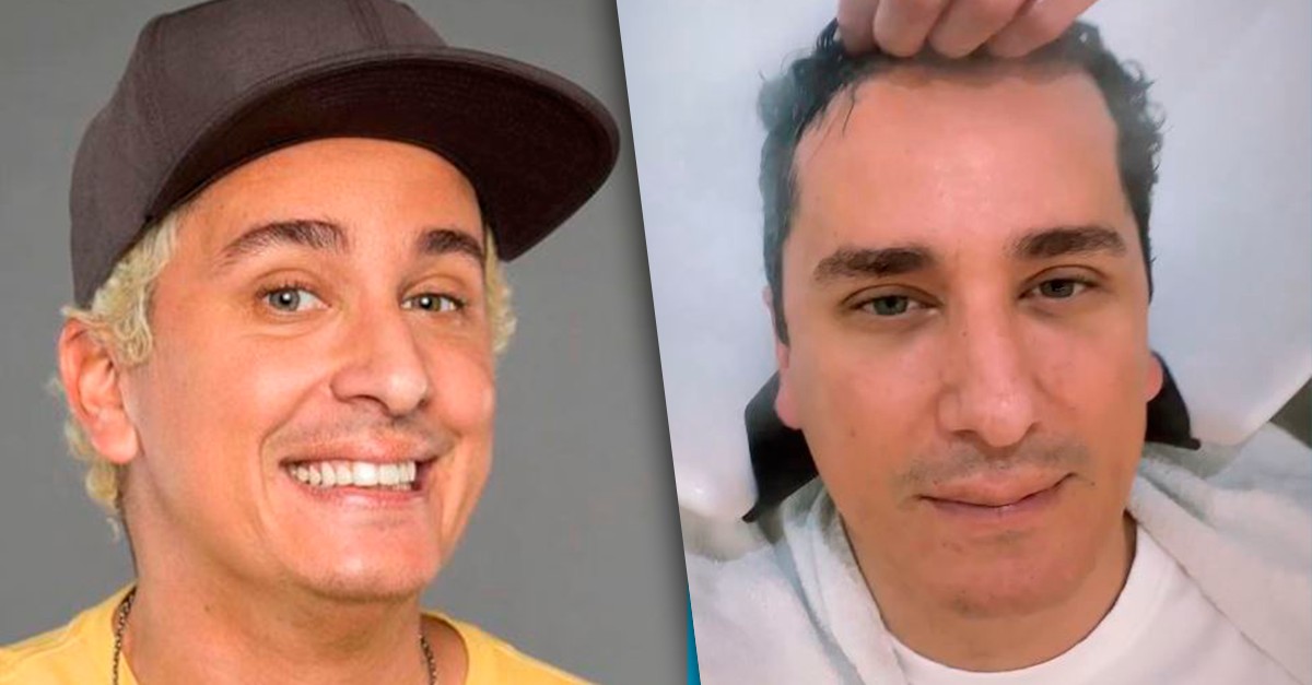 Rafael Portugal aparece com novo cabelo e internautas comparam com ...