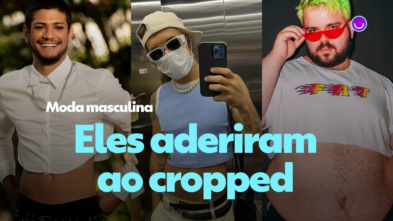Homens de cropped: famosos aderem à tendência; veja como usar | Gshow